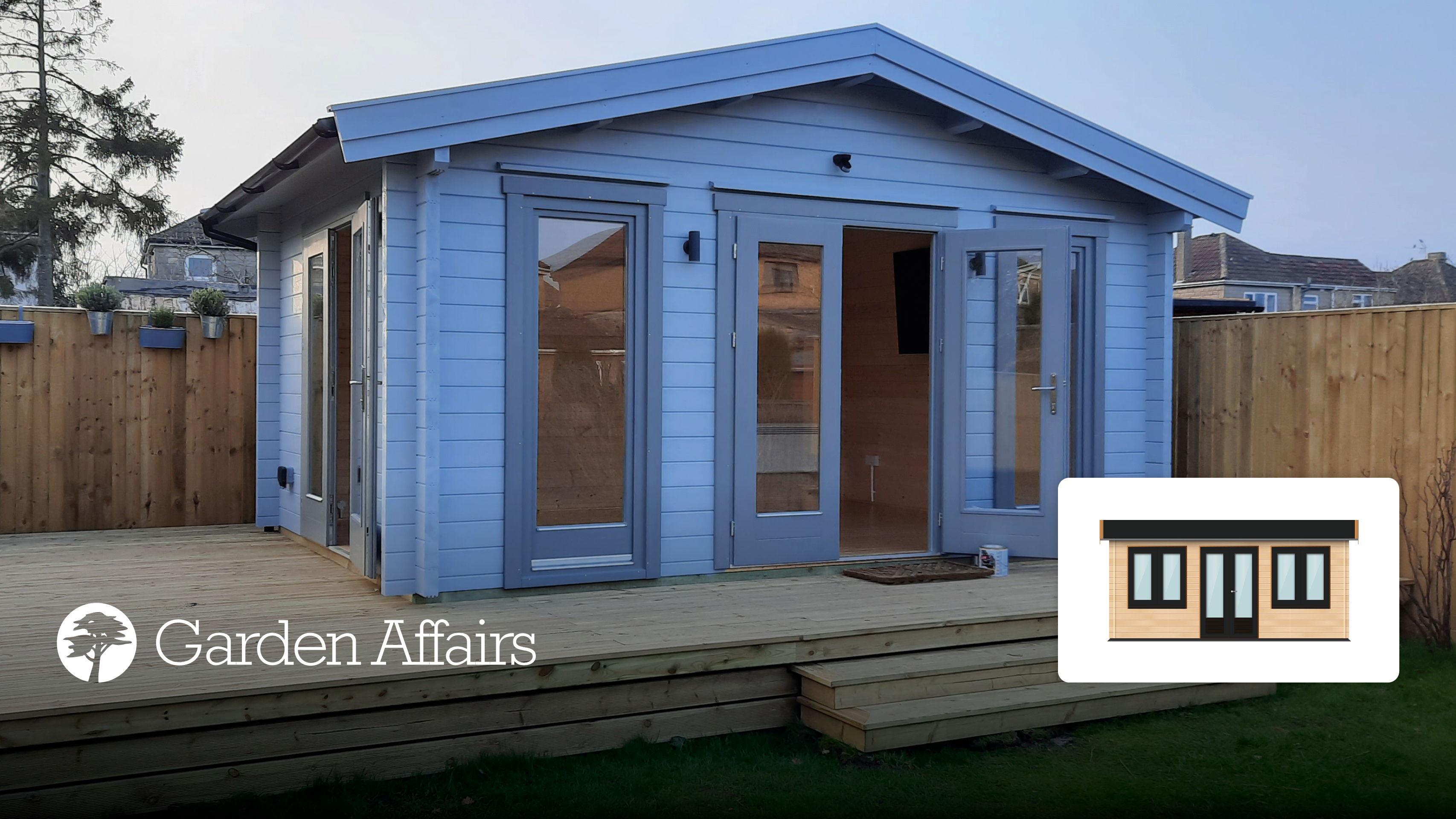 Pitched Roof Log Cabin - A Timber Log Cabin